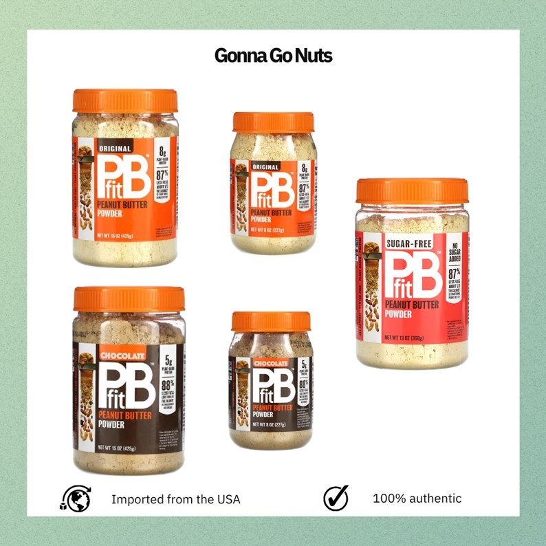 PBfit, Peanut Butter Powder, Original | Cocoa | Sugar Free | Shopee ...