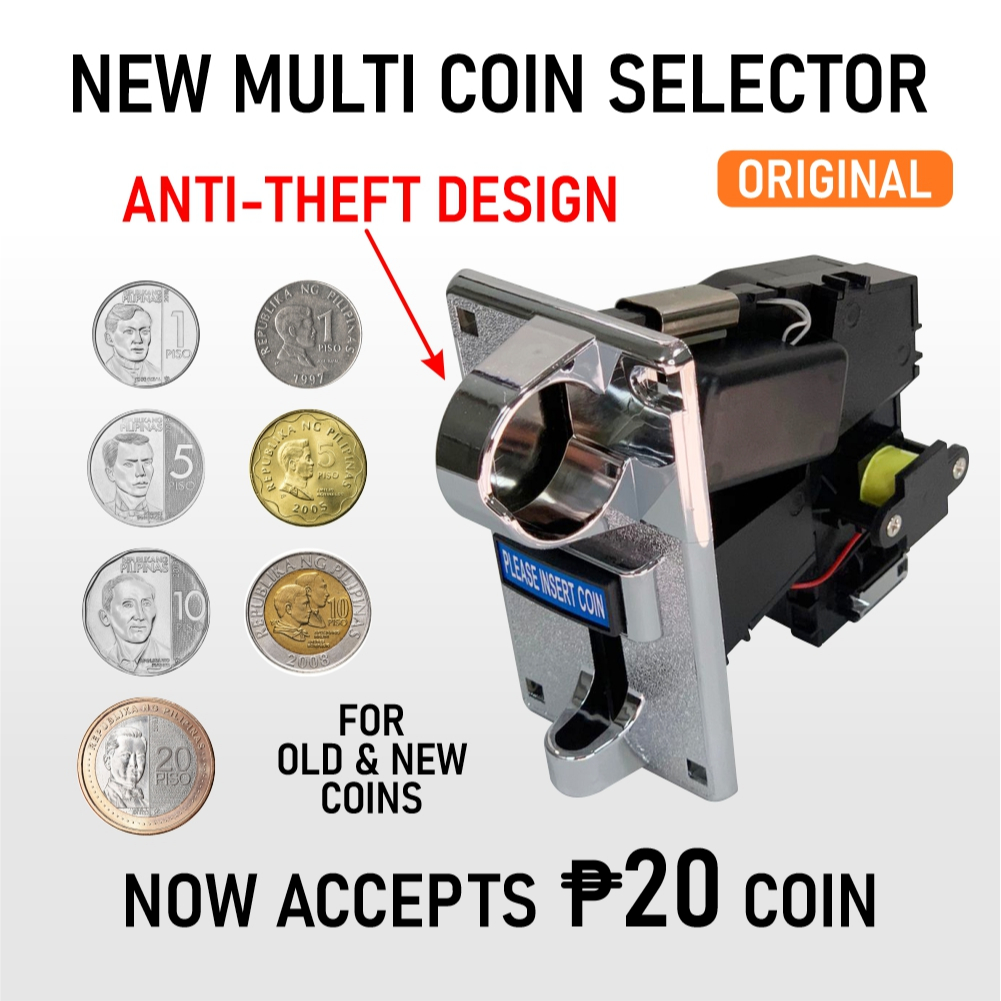 Anti-Theft Multi Coin Selector Universal for ALL KINDS of Coins ...