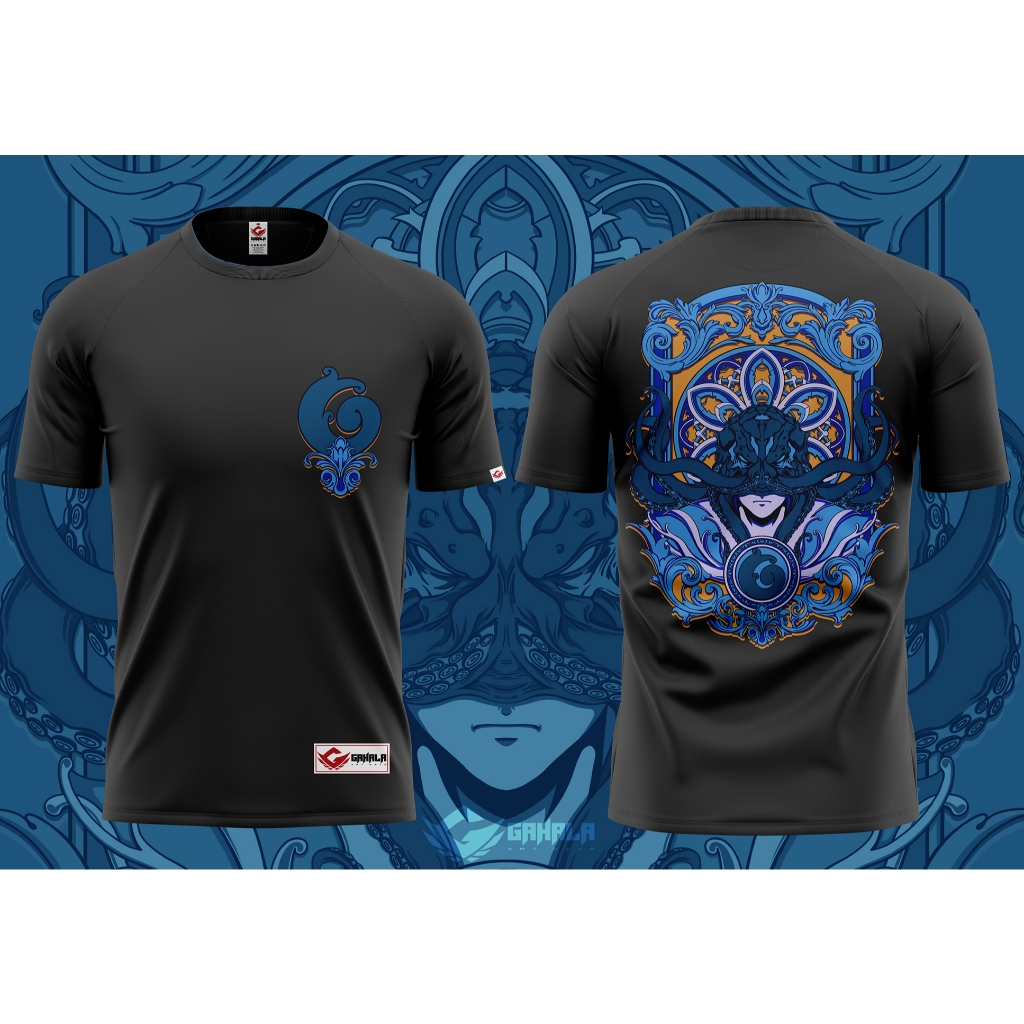 Gahala Artwear God Element (Water) Graphic Print Streetwear T Shirt Top ...