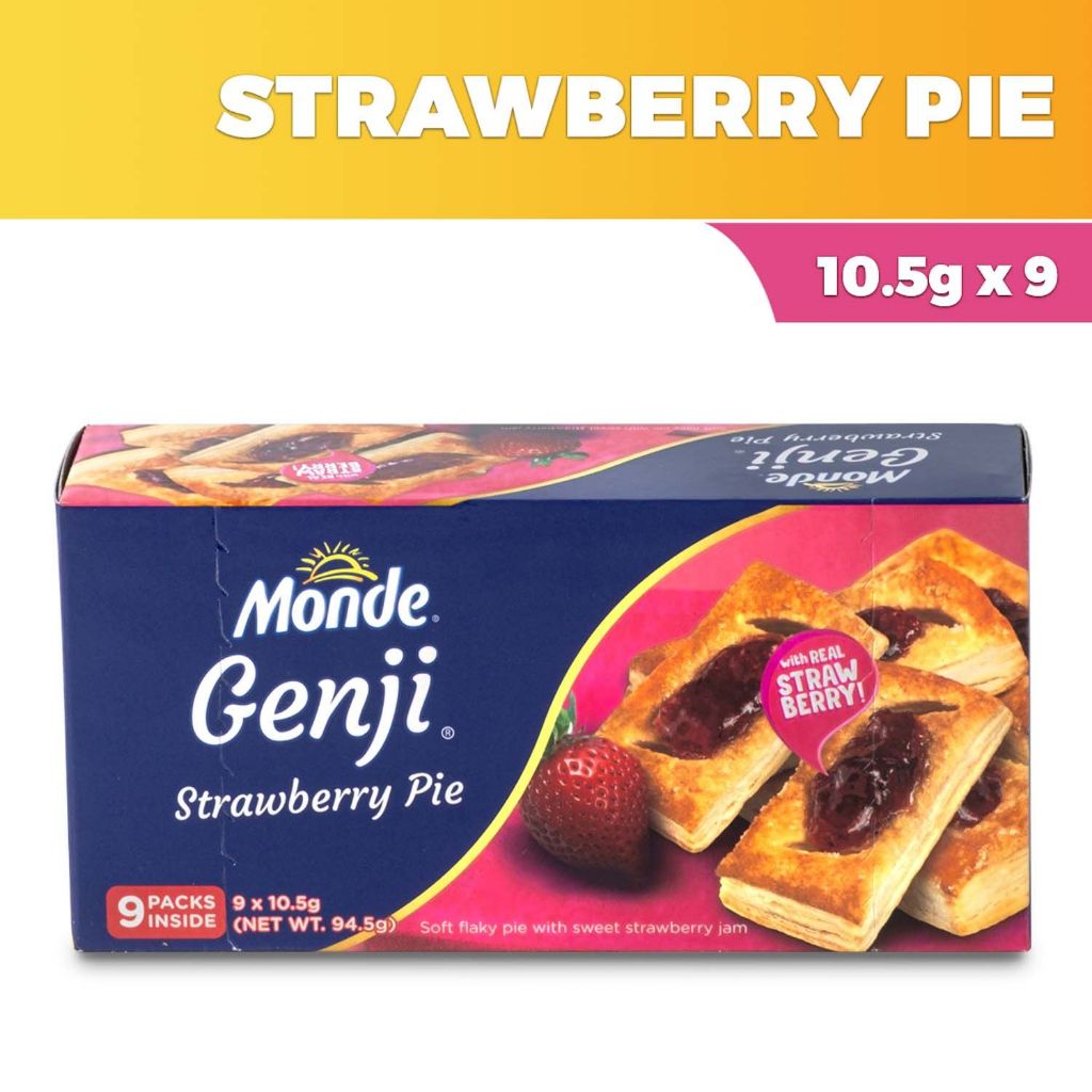 Monde Genji Strawberry Pie 10.5g x 9 | Shopee Philippines