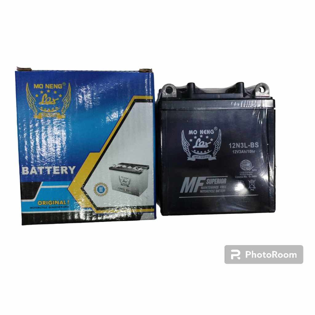 Moto Mo Neng Battery Original 12N9L-BS,12N5L-BS,12N6.5L-BS,YTX7A-BS,YB2 ...