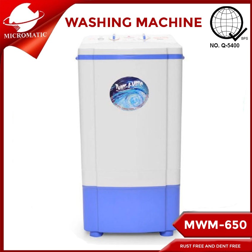 Micromatic MWM-650 6.5 Kg Single Tub Washing Machine | Shopee Philippines