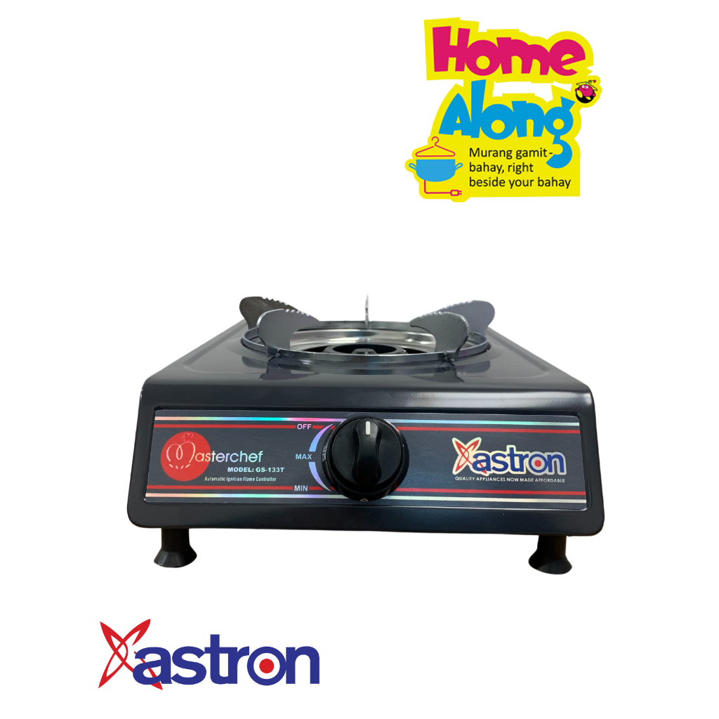 Astron GS-133T Teflon-Coated Single Burner Gas Stove Heavy Duty Non ...