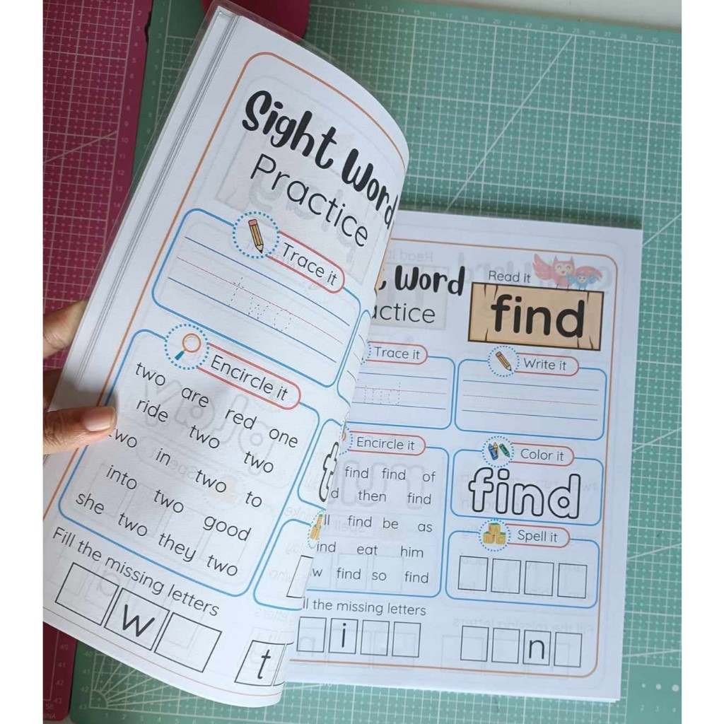 Ultimate Sight Words Workbook Vol. 1 and 2 ( ALL PAGES LAMINATED ...