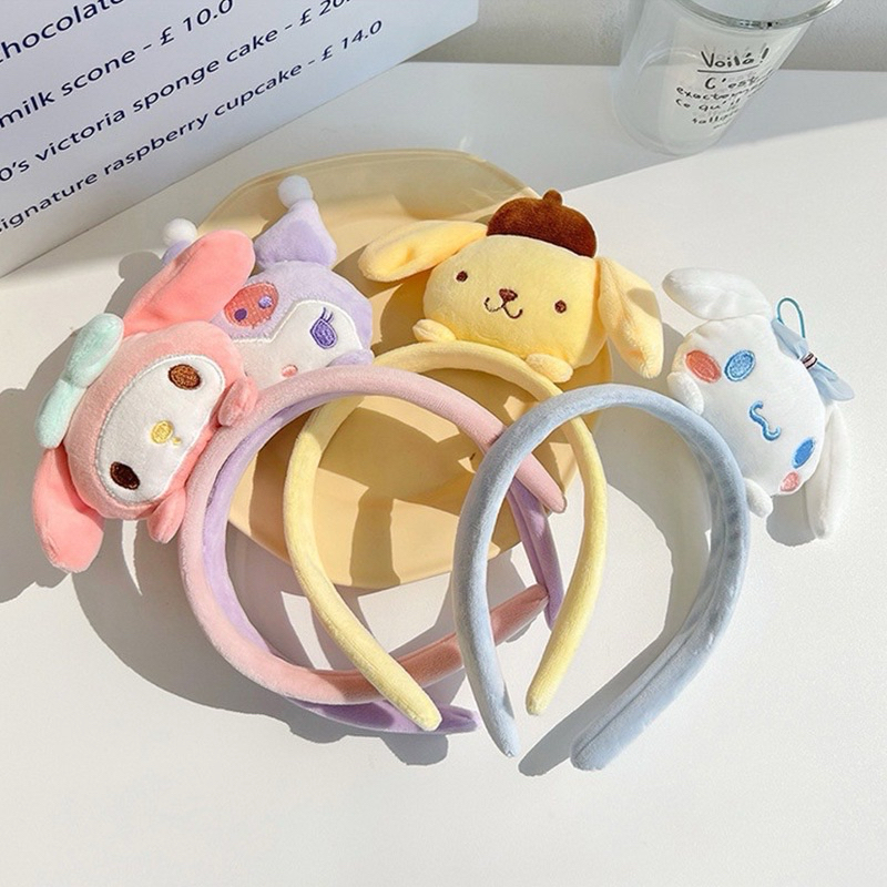 Sanrio Wash Face Hairband Cute Kuromi Pudding Dog Hair Band Melody Girl ...