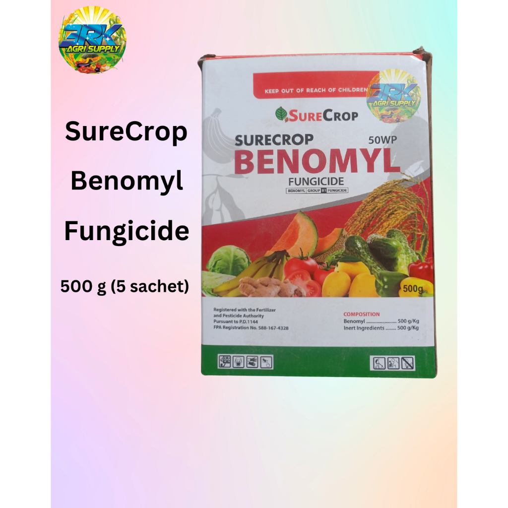 Benomyl 50wp fungicide by surecrop 1 box 500grams | Shopee Philippines