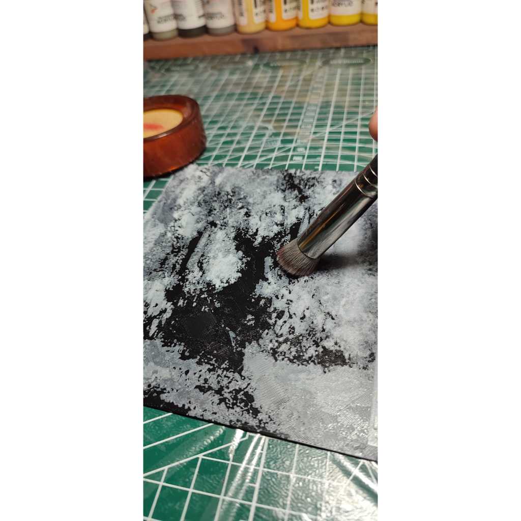 Dry Brush Textured Dry Palette For Miniature Painting Dry Brushing