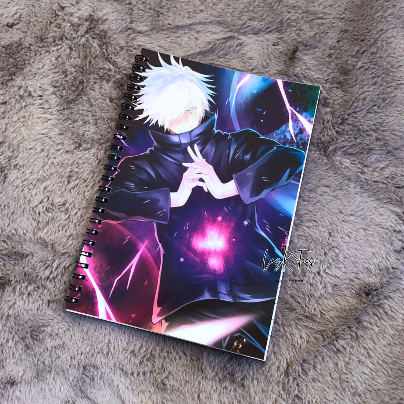 LAZKTEES Jujutsu Kaisen Notebook Gojo Notebook A5 Wired Lined 1pc ...
