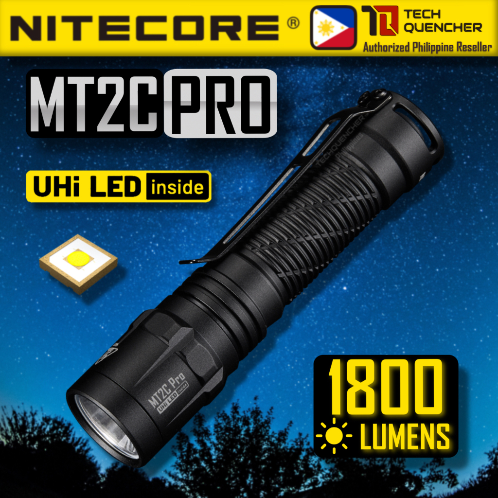 Nitecore MT2C Pro Flashlight - 1800 Lumens - UHi 20 Led - USB-C ...