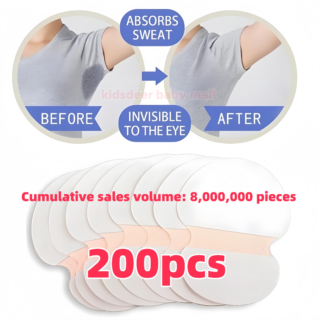 200/100/50ps Antiperspirant Underarm Sweat Sticker Pads Armpits Sweat ...