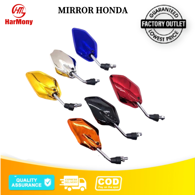Motorcycle Short Stem Side Mirror clean For HONDA Universal XRM/WAVE ...