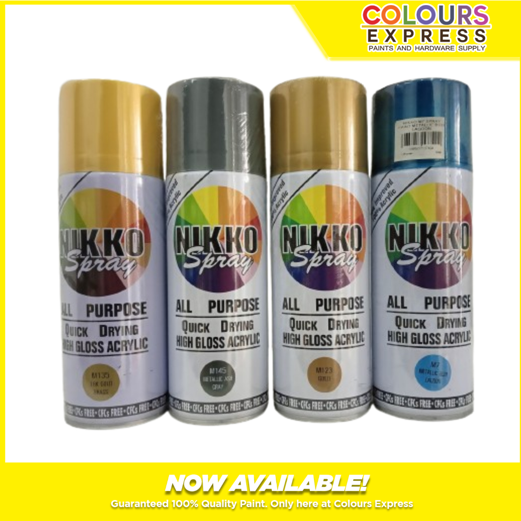 Nikko Spray Metallic Colors, High temp, Flameproof. | Shopee Philippines