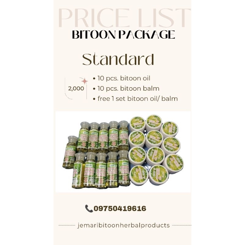 JEMARI'S BITOON SET RESELLER PACKAGE/LUZON AND MINDANAO | Shopee ...