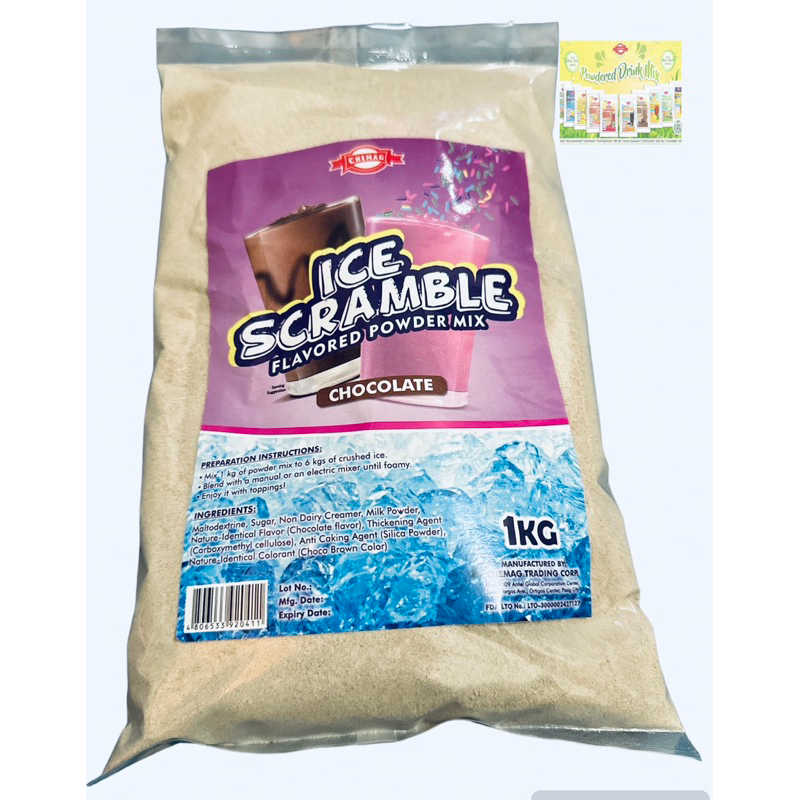 Chocolate Ice Scramble Powder Mix 1kg | Shopee Philippines