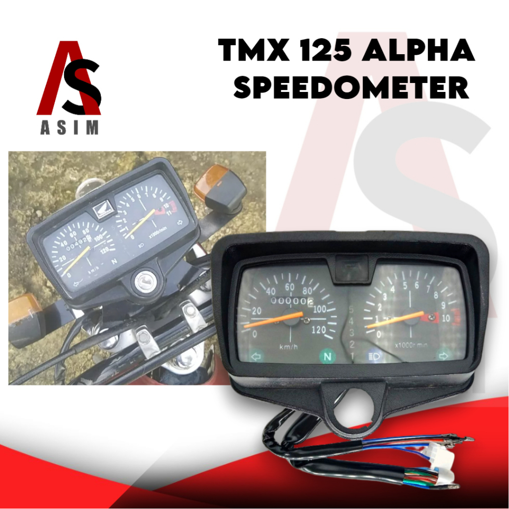 ASIM MOTORCYCLE TMX 125 ALPHA SPEEDOMETER / ODO METER Gauge | Shopee ...