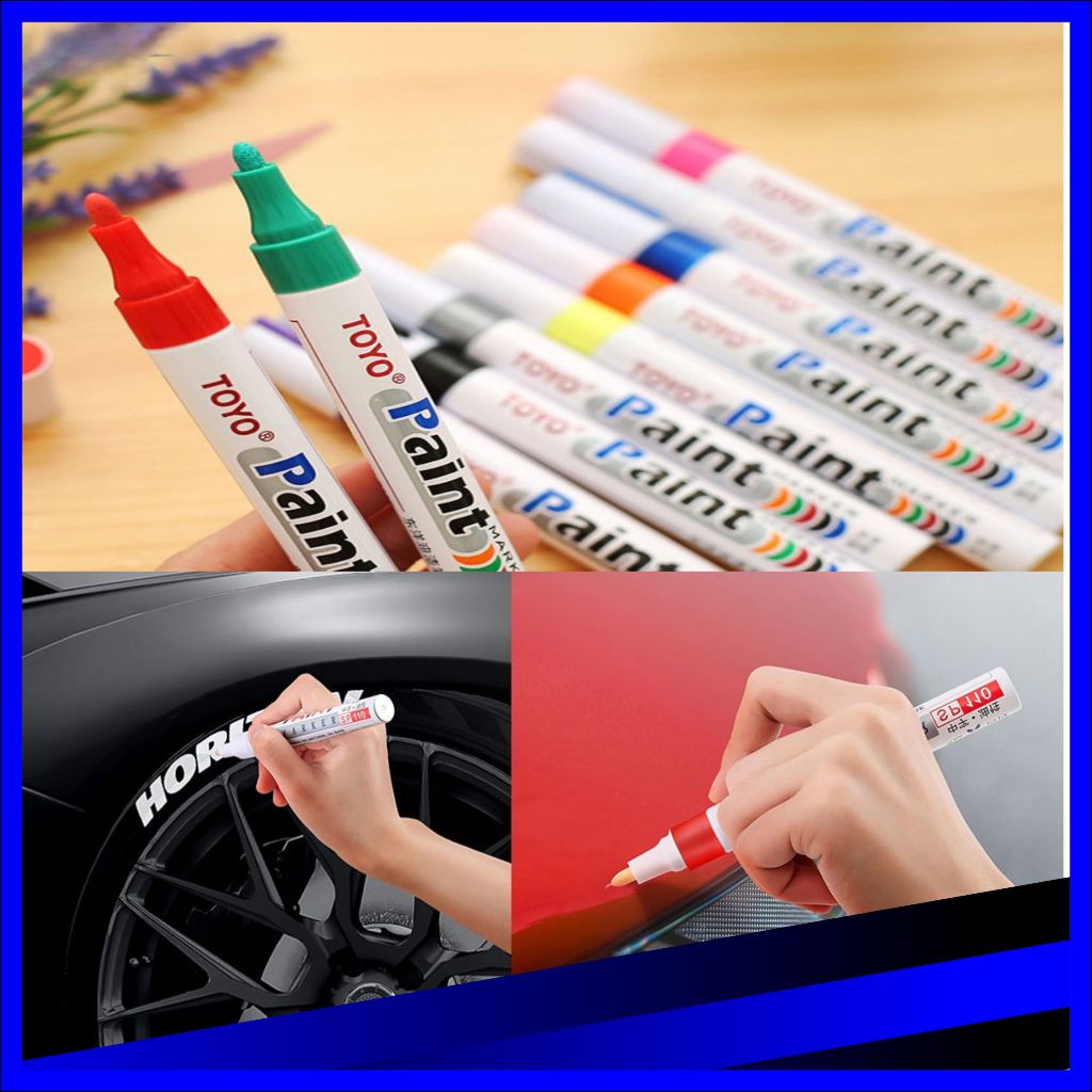 Permanent Paint Marker Pen Original TOYO Nine Colors Original ...