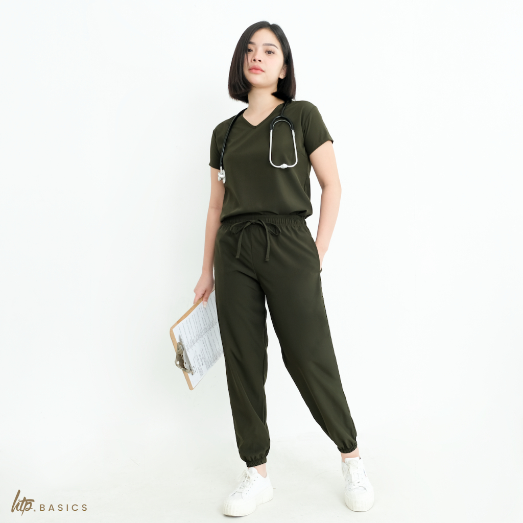 HTP Basics Women's UNIFIT Scrub Suit | Scrubs for Nurses/Doctors ...
