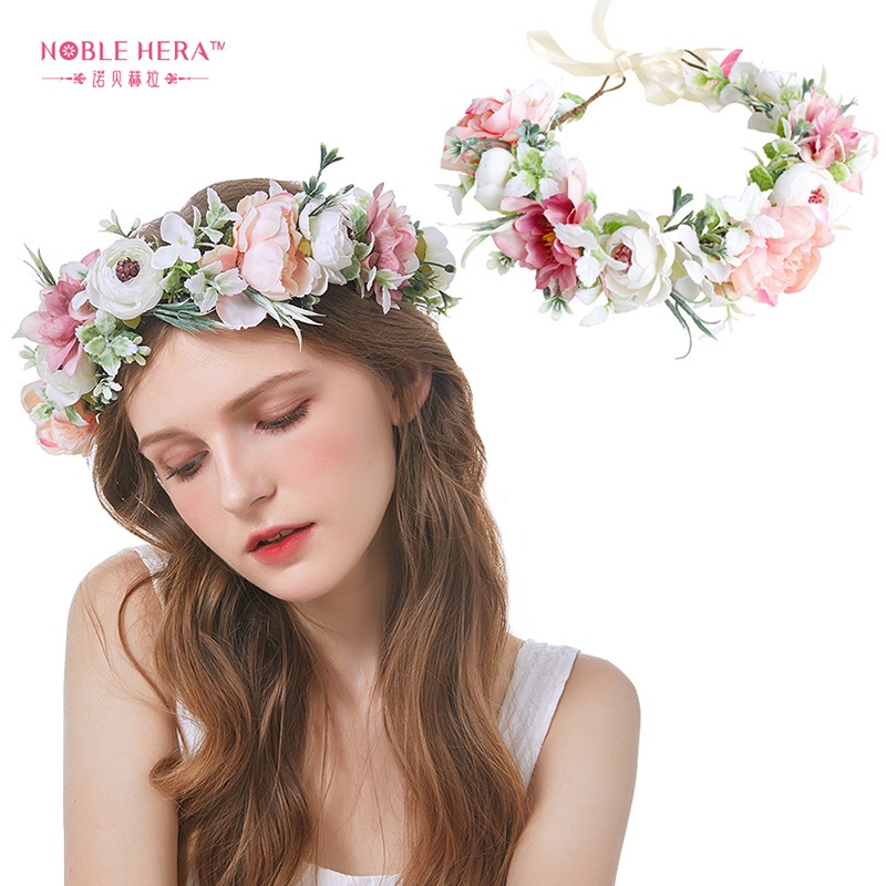 Flower Crowns headband girl bridesmaid flower headpieces hair band ...