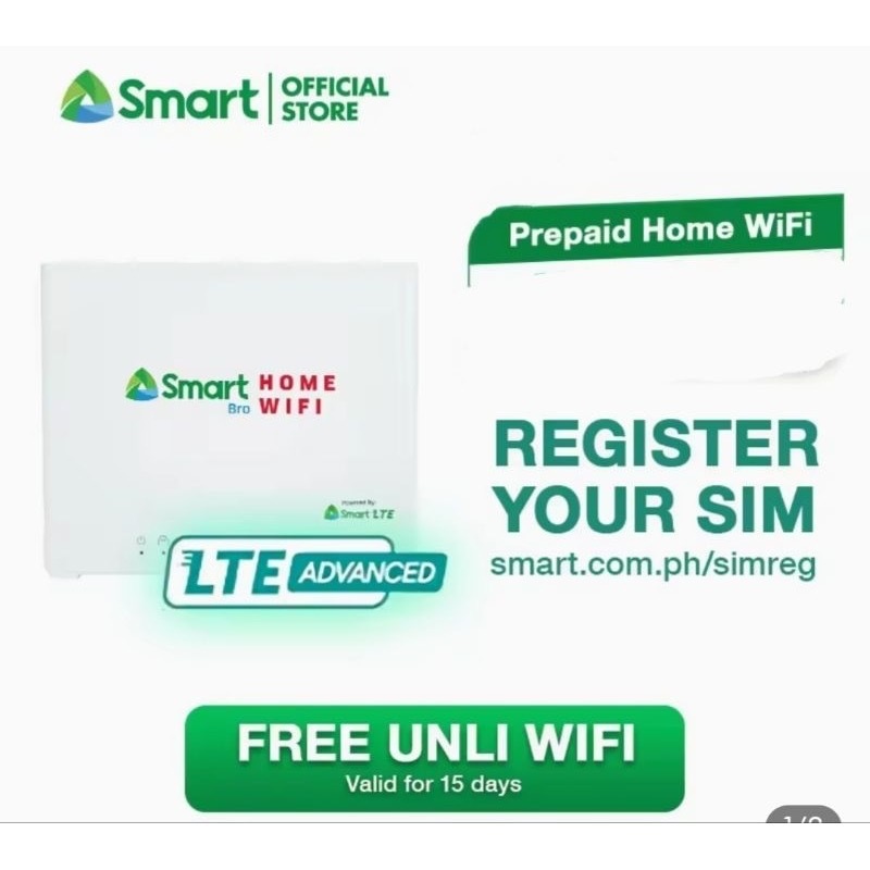 SMART Prepaid Home Wifi LTE-A (Evoluzn-ID5) FX sealed with 15days unli ...