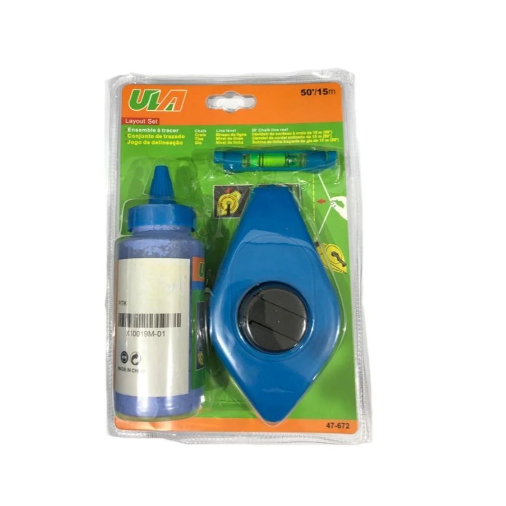 chalkline marker with powder pitik level bar chalk line layout set ...