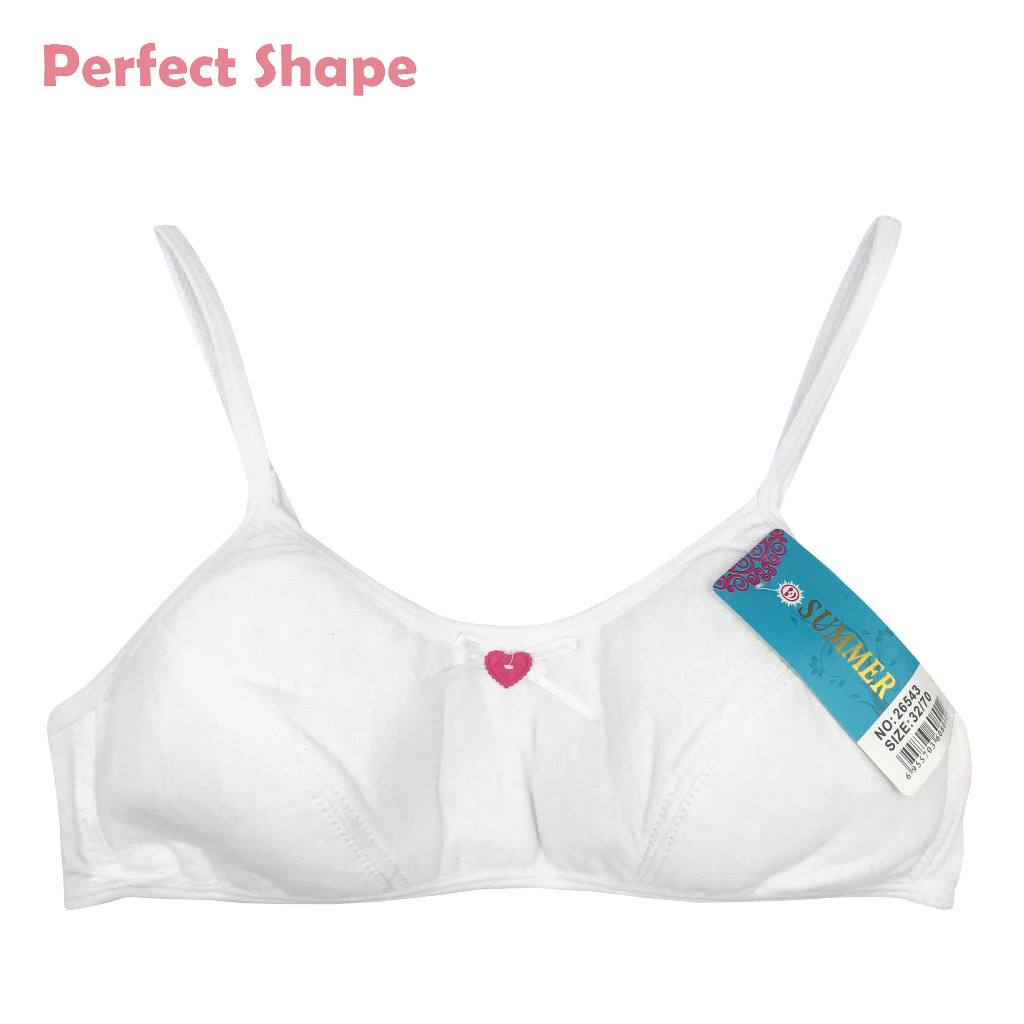 Perfect Shape Teens Plain School Bra for Kids Beginner Training ...