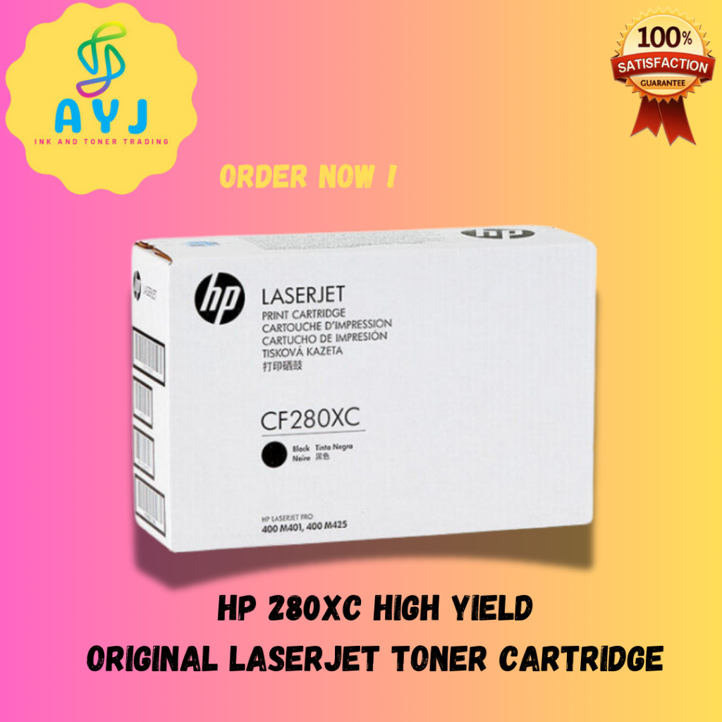 HP 280XC Black Original LaserJet Toner Cartridge (CF280XC) | Shopee ...