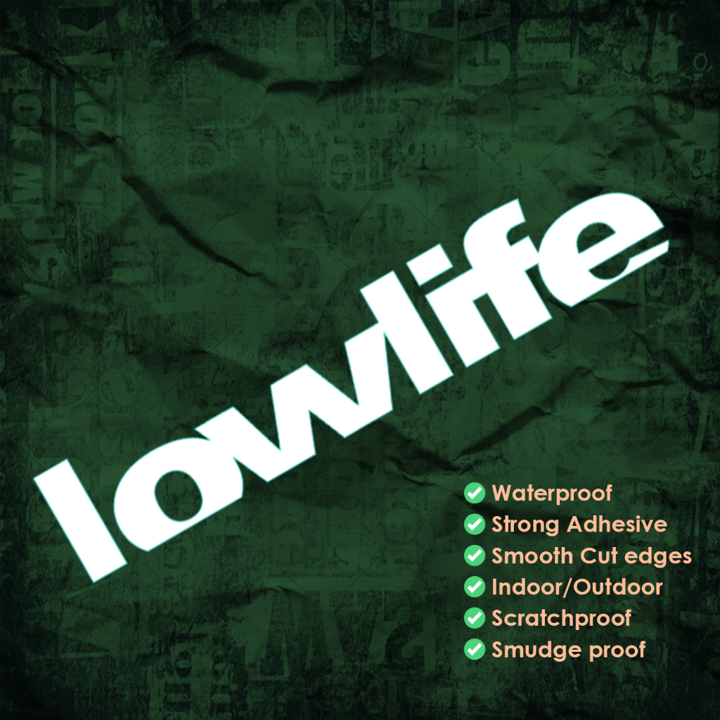LOWLIFE 001 Die-Cut Vinyl Sticker Decal car motorcycle laptop mugs ...