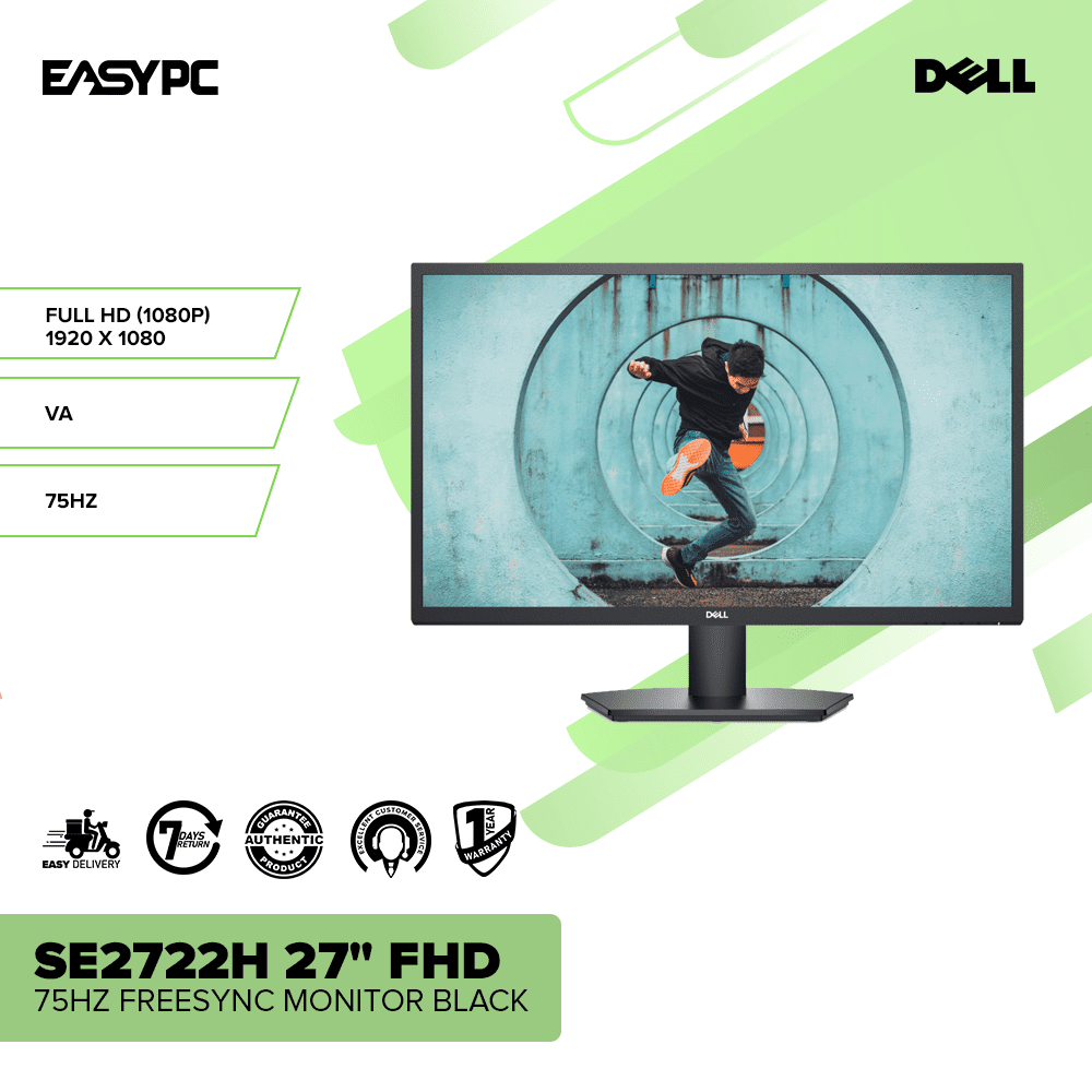 EasyPC | Dell SE2722H 27" FHD 75Hz FreeSync Monitor Black | Shopee ...