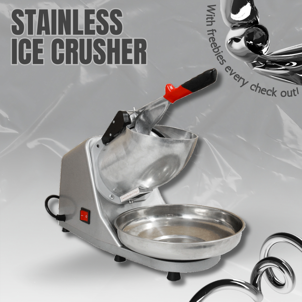 Electric Single Blade Ice Crusher Pure Heavy Duty Stainless Automatic ...