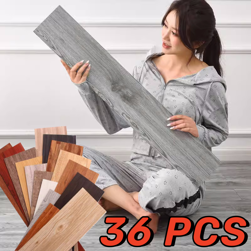 36PCS Floor Sticker Self Adhesive 91X15CM Vinyl Floor Stickers Self ...