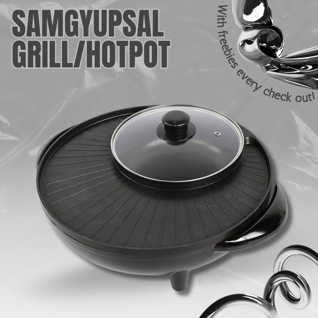 Korean samgyupsal and shabu shabu grill with hot pot. high quality non ...