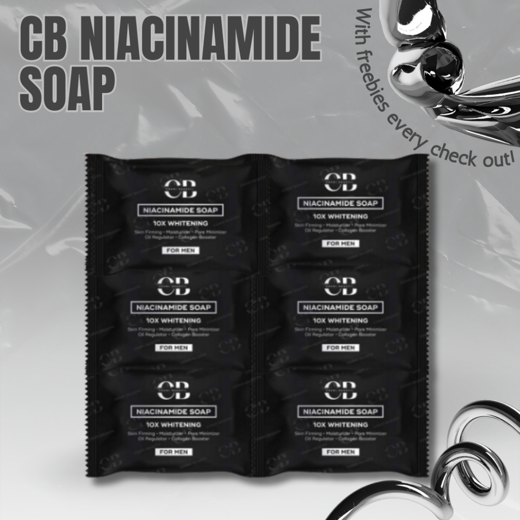 ORIGINAL 6PCS CB Niacinamide Soap Cosmi Beautii Men Whitening Anti Acne ...