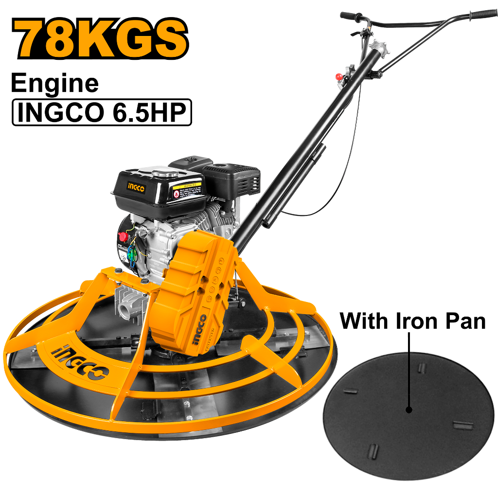 Ingco Industrial Gasoline Power Trowel Rotary Machine Finishing ...