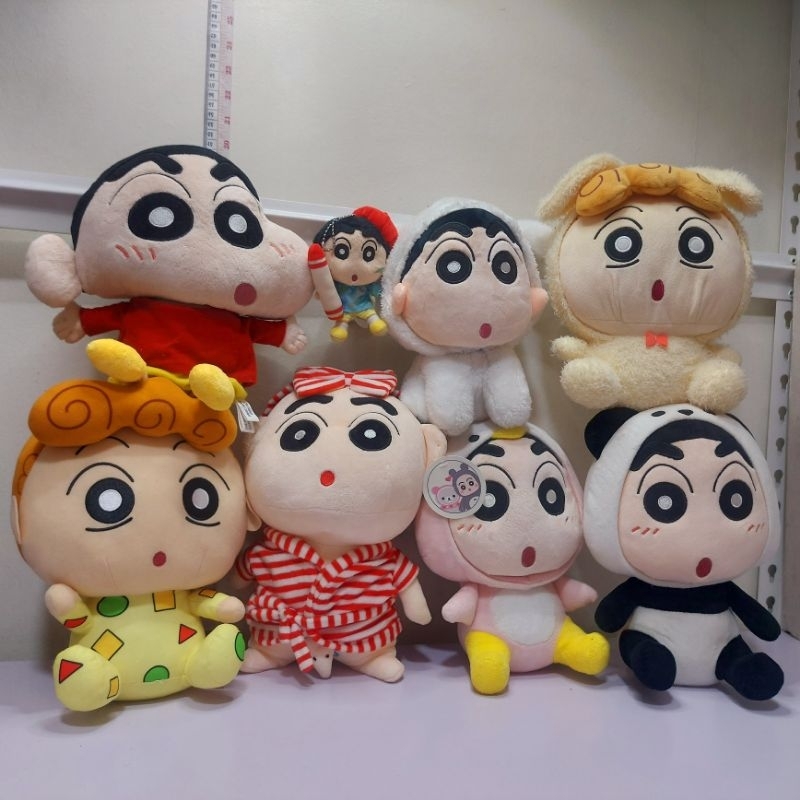 Shinchan Crayon Shin-chan Himawari Shiro Bag Charm / Stuff Toy | Shopee ...