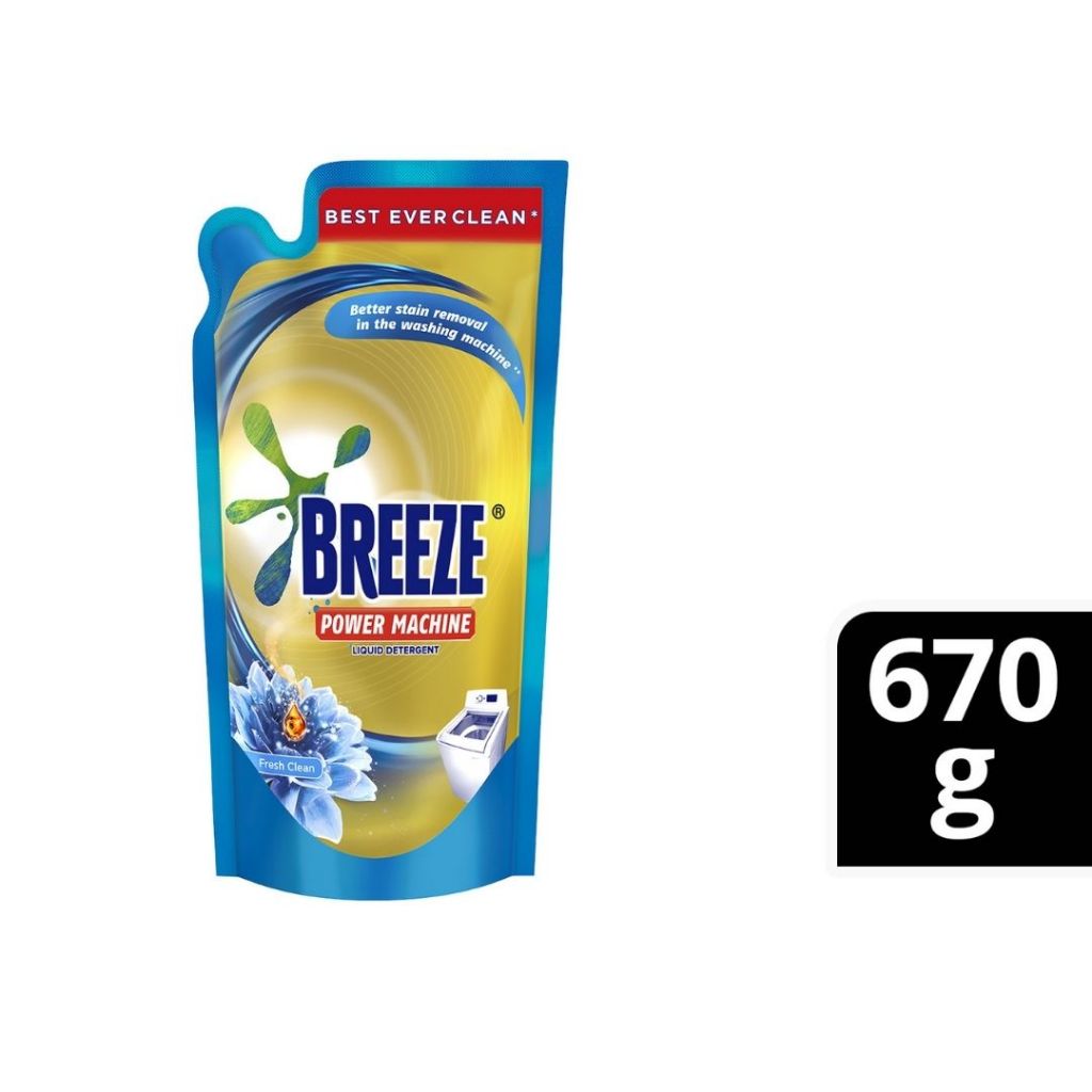Breeze Liquid Detergent with Stain-Action Bula 670G Pouch | Shopee ...
