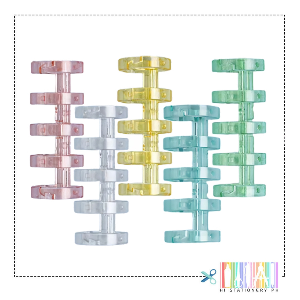 5 Hole Loop Plastic Ring Binder Loose Leaf Ring Binder - 1pc | Shopee ...