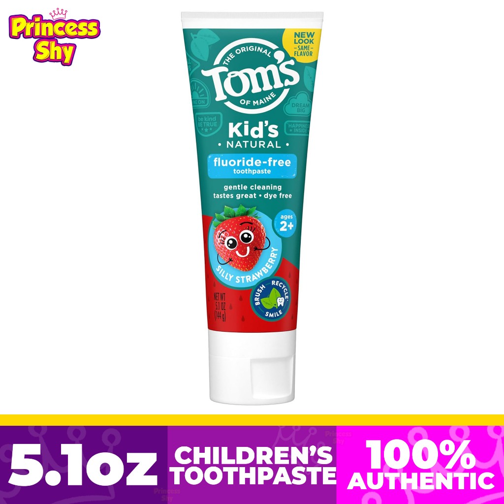 Tom's of Maine Fluoride Free Children's Toothpaste, Natural Dye Free ...