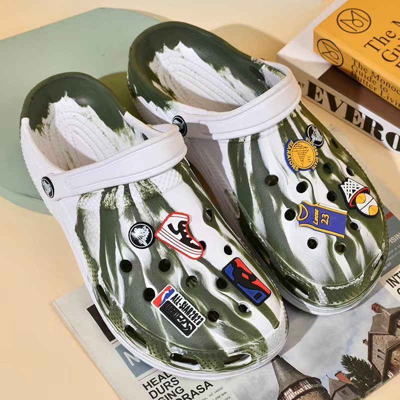 CROCS couple sandals camouflage official sandals for men and women ...