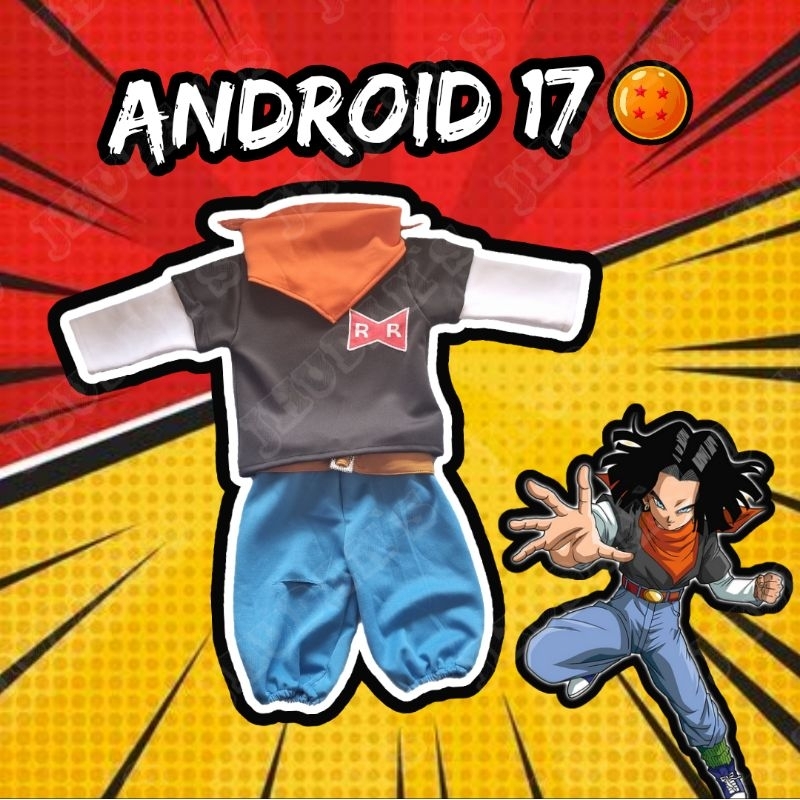 ANDROID 17 Dragon Ball Inspired Costume - MILESTONES/BIRTHDAY/HALLOWEEN ...