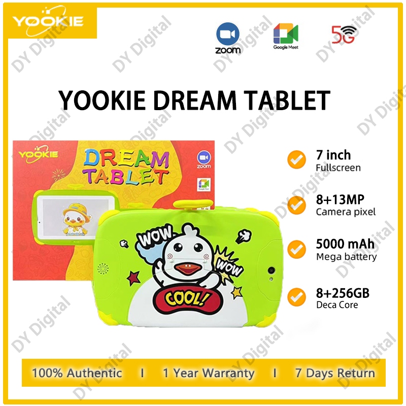 Yookie Tablet For Kids Brand New 7 Inch Kids Tablet Android 12 5G ...