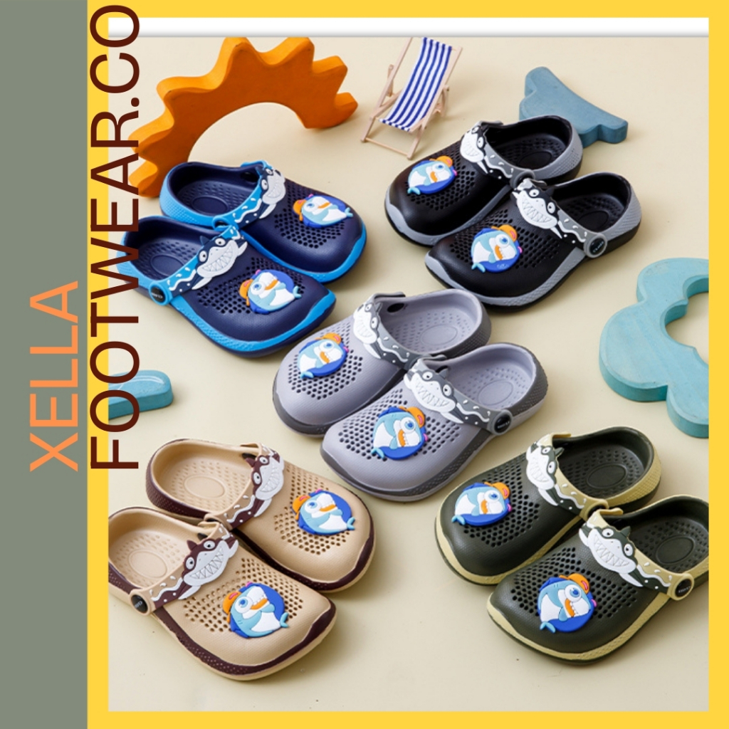 𝙓𝙀𝙇𝙇𝘼】Closs Classic Lite Ride Clog Sandals For Kids Non-Slip Cute ...