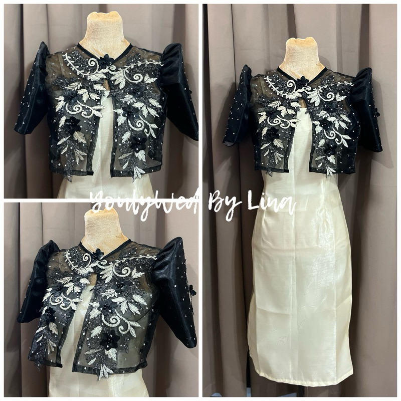Modern Filipiniana Crop Top | Shopee Philippines
