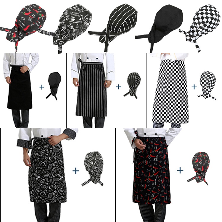 Waist chef apron waterproof half apron barbecue milk tea shop men and ...