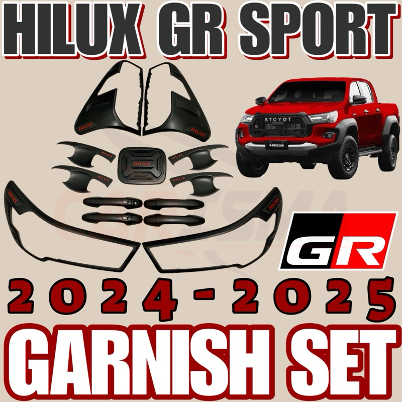 TOYOTA HILUX GR SPORT 2024-2025 GARNISH SET (hilux grs accesories ...