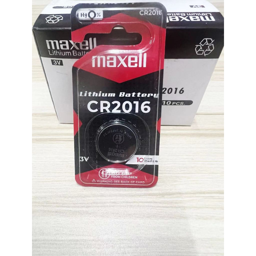 Maxell CR2016 ORIGINAL Lithium 3V Coin Cell Battery Maxell 2016 | Shopee Philippines