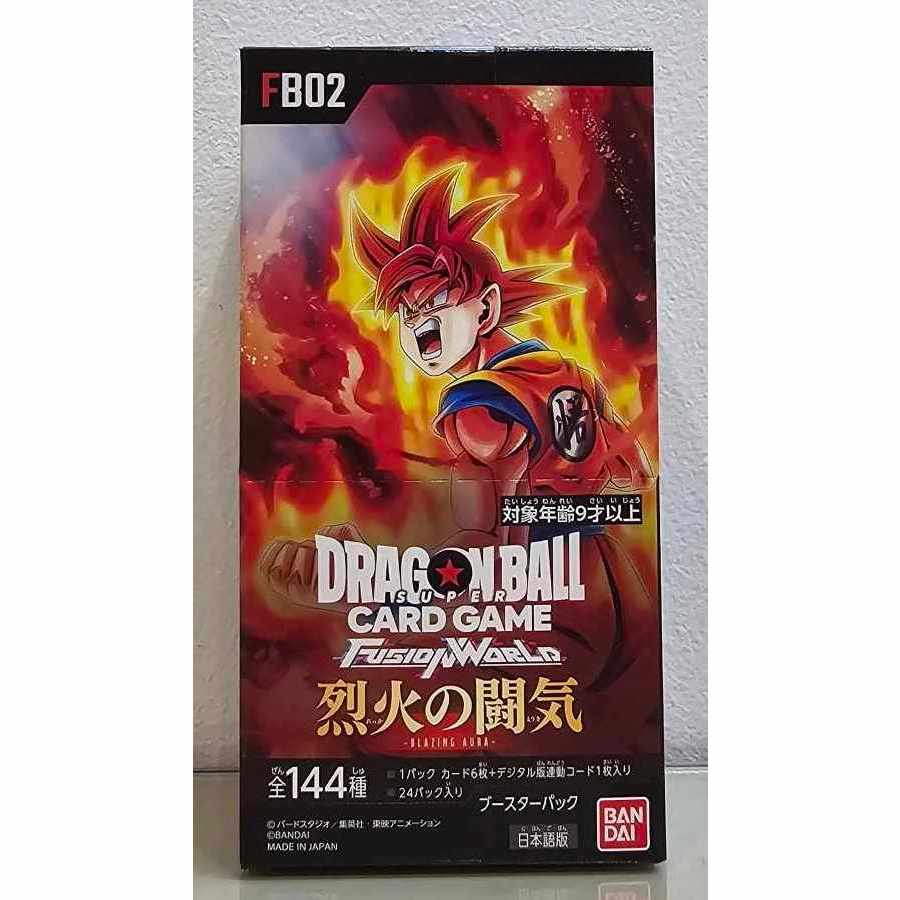 Dragon Ball Super Card Game Fusion World - BLAZING AURA - Booster Box FB-02 24s (Japanese ...