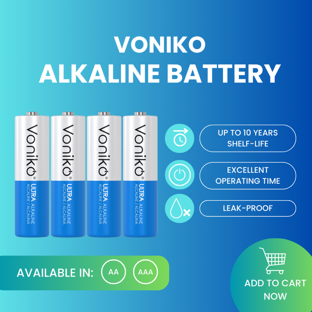 VONIKO Alkaline Battery (1 Pack Only) | Shopee Philippines