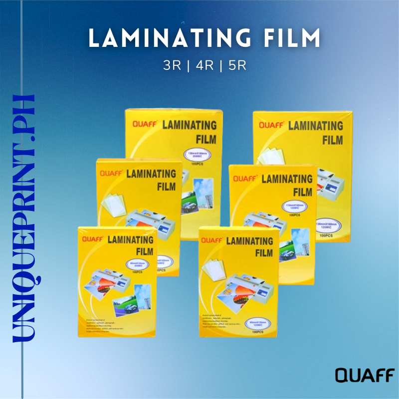 QUAFF Laminating Film 3R | 4R & 5R Size 125 Micron & 250 Micron - 100 ...