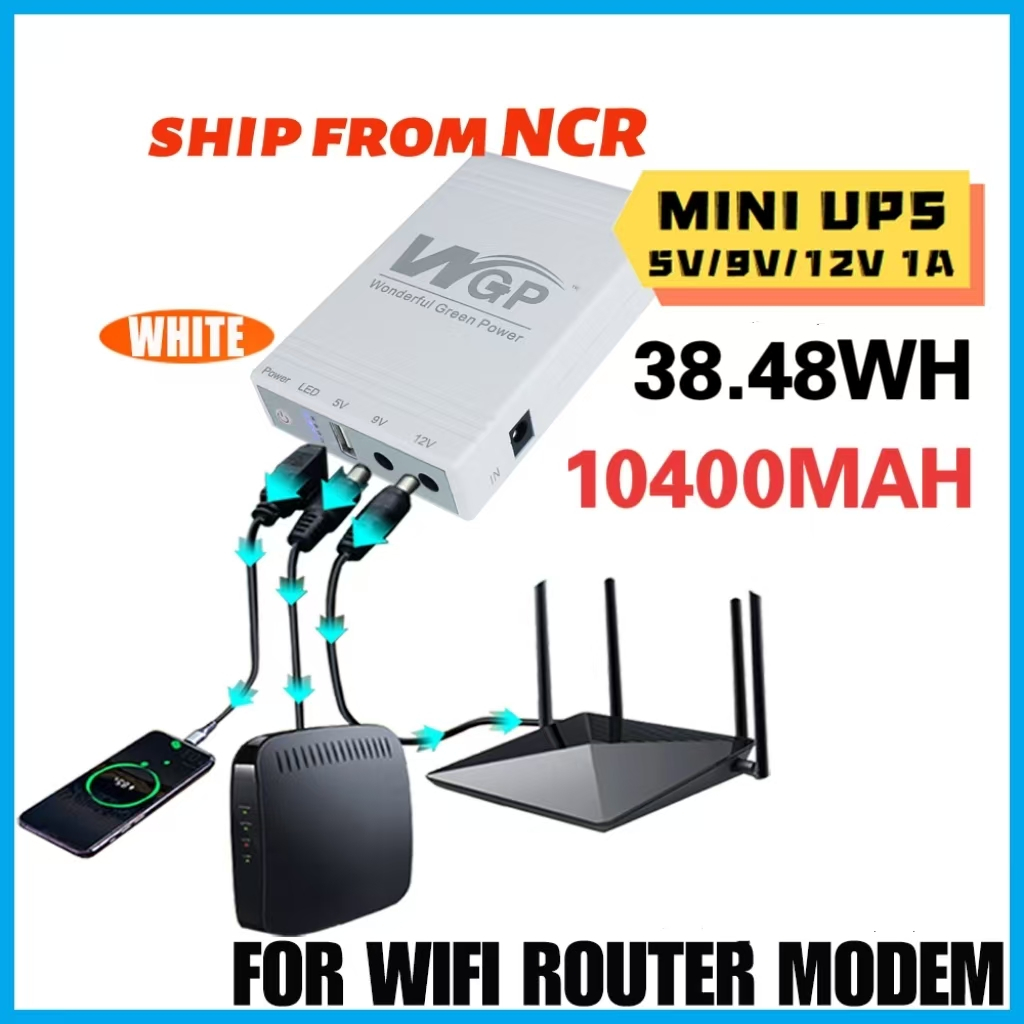 10400mA UPS Power Supply Modem UPS Powerbank Mini UPS For wifi Router ...