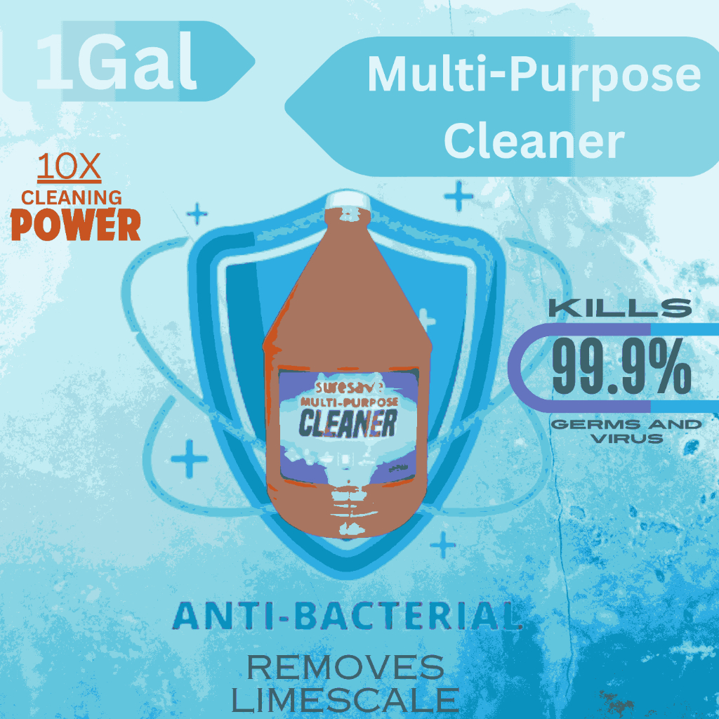 SURESAVE All Multi-Purpose Cleaner 3.2L - 3x Better - Toilet, Bathroom ...